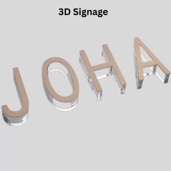 Custom 3D Signs Printing Dubai | Premium 3D Signage & LED Options